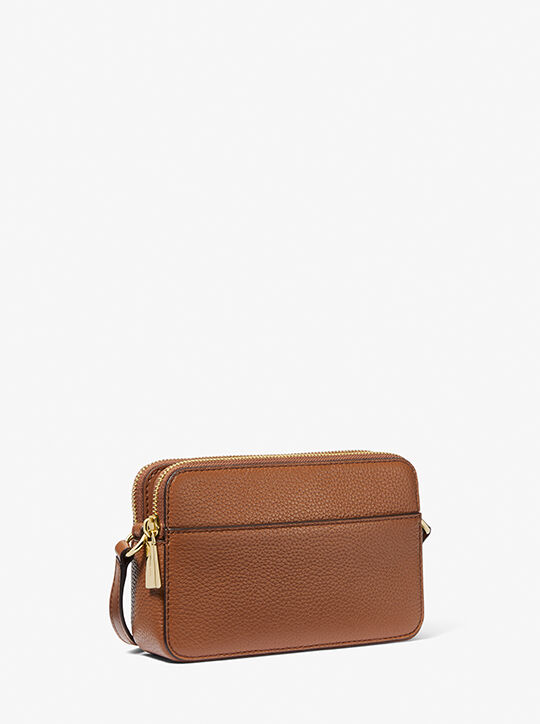 Jet Set Small Pebbled Leather Double Zip Camera Bag