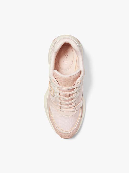 Zuma Two-Tone Empire Signature Logo and Mesh Trainer | Michael Kors ...